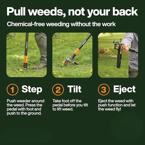 3-Claw Stand Up Weed Puller Tool, Gardening Weeder, Hand Weeding Tool ...