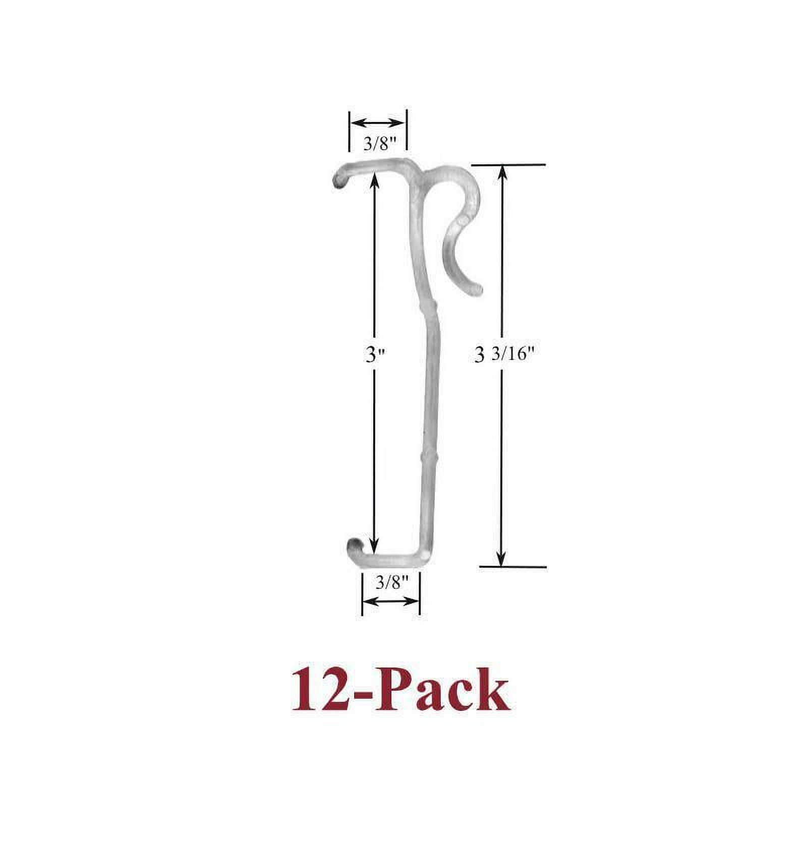 3" Clear VALANCE CLIPS for 2" WOOD Mini BLINDS - Walmart.com