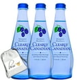 (3) Clearly Canadian Mountain Blackberry Sparkling Water Beverage, 11 Fl oz Trio Pack Naturally ...