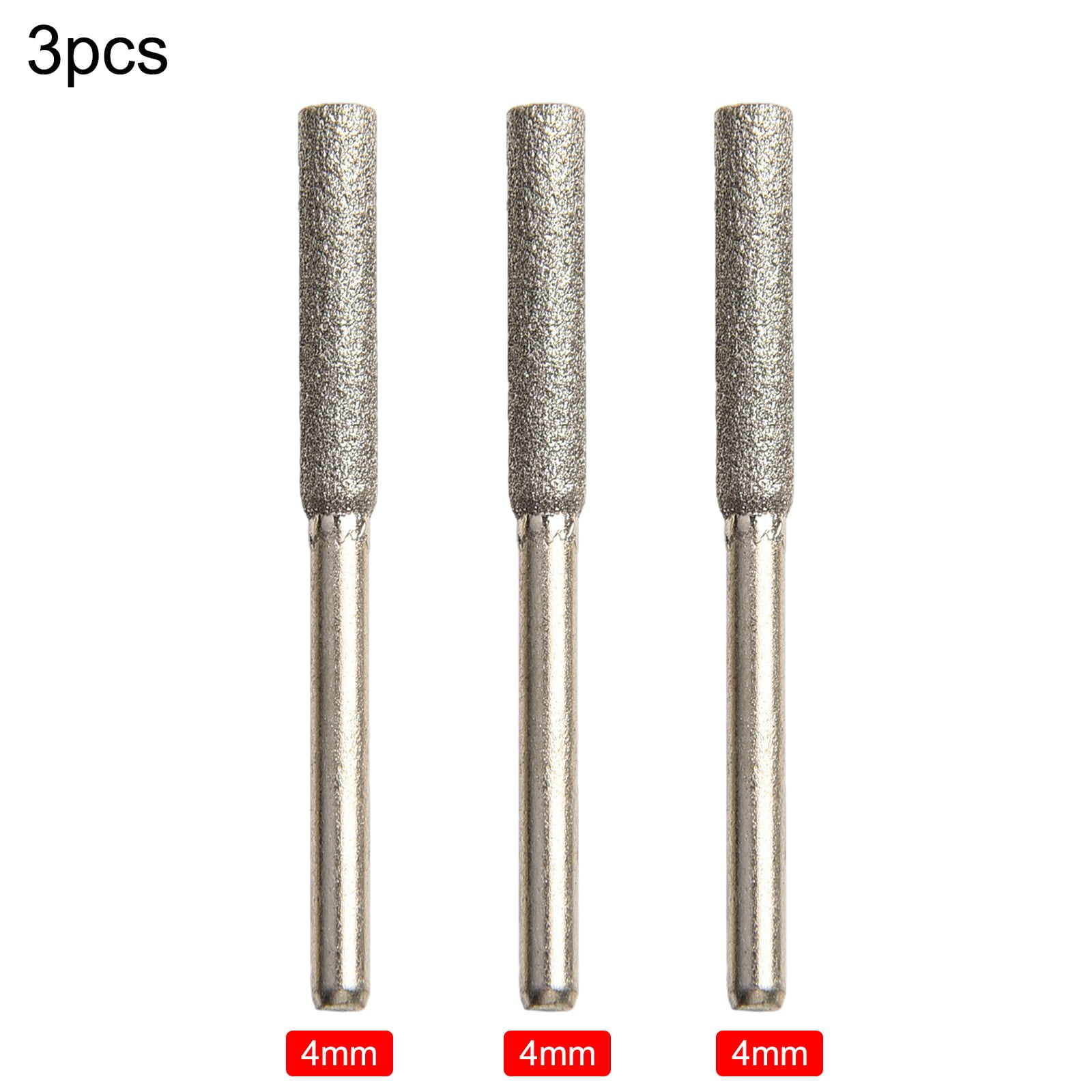 3×Coated Cylindrical Burr Chainsaw Ener Grinder Chain Saw ...