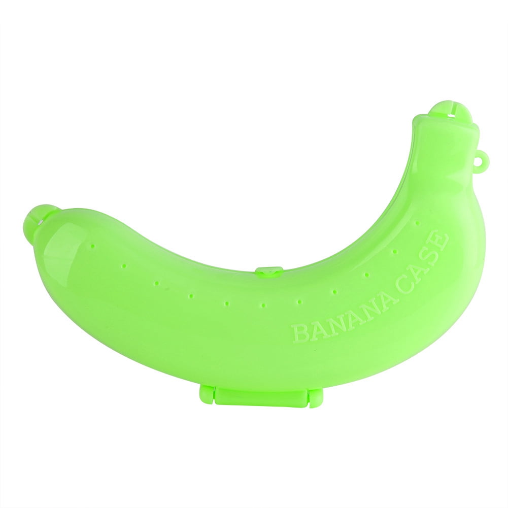 3-Color Banana Protector Box With Vents Plastic Fruit Storage Container For Lunch & Outdoor ...