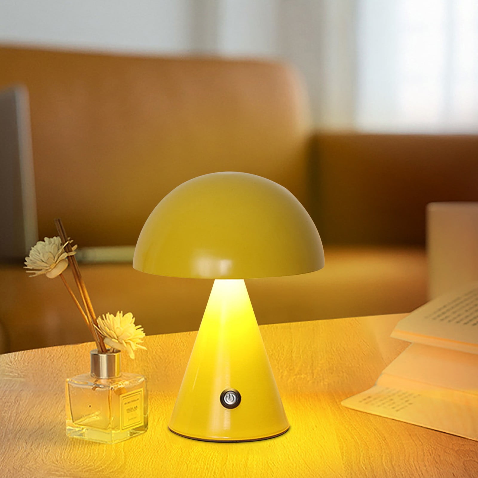 3-Color Dimmable Led Mushroom Table Lamp Lamp Led Table Lamp With 3 ...