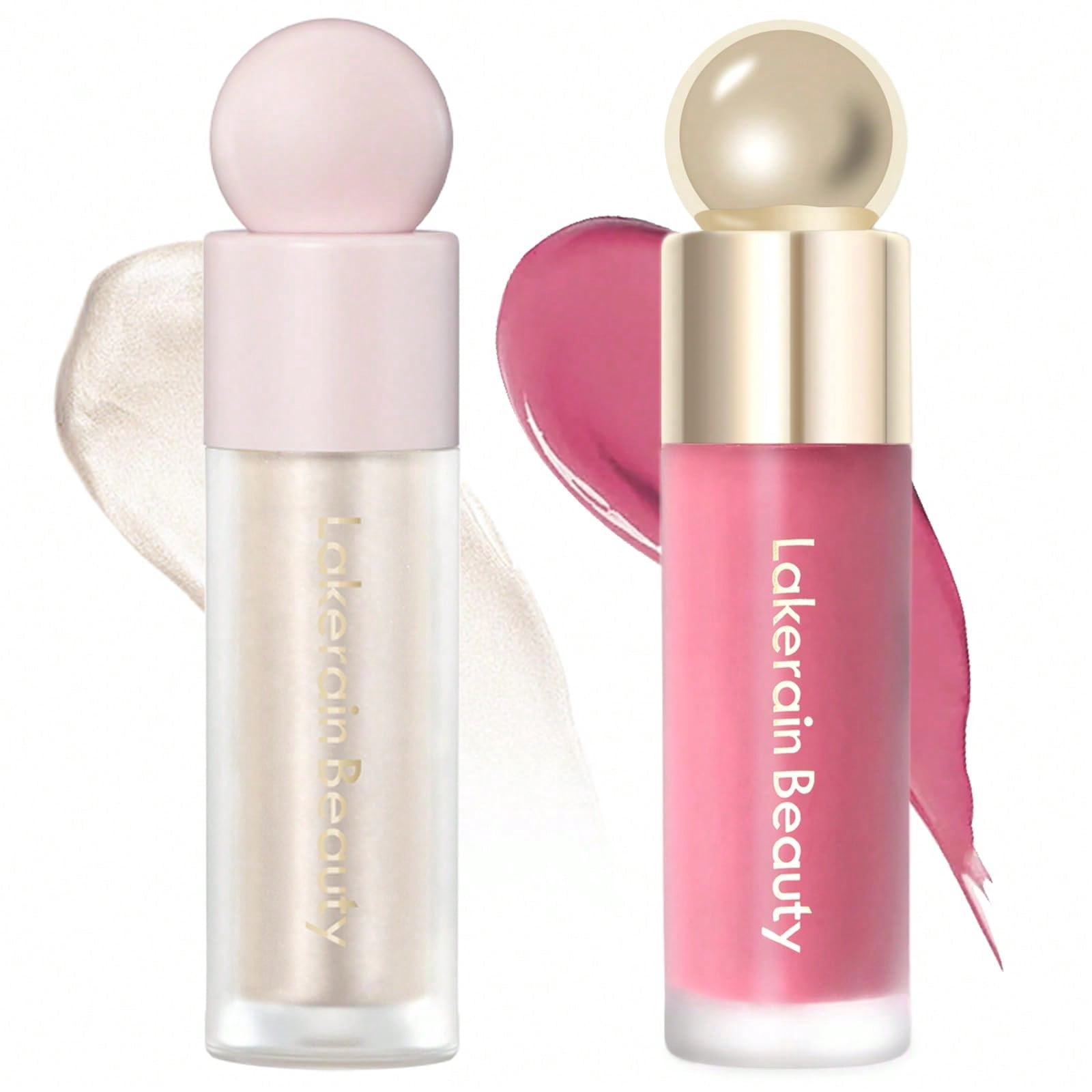 3-Color Liquid Highlighter, Blush, and Contour Set – Natural Matte and ...