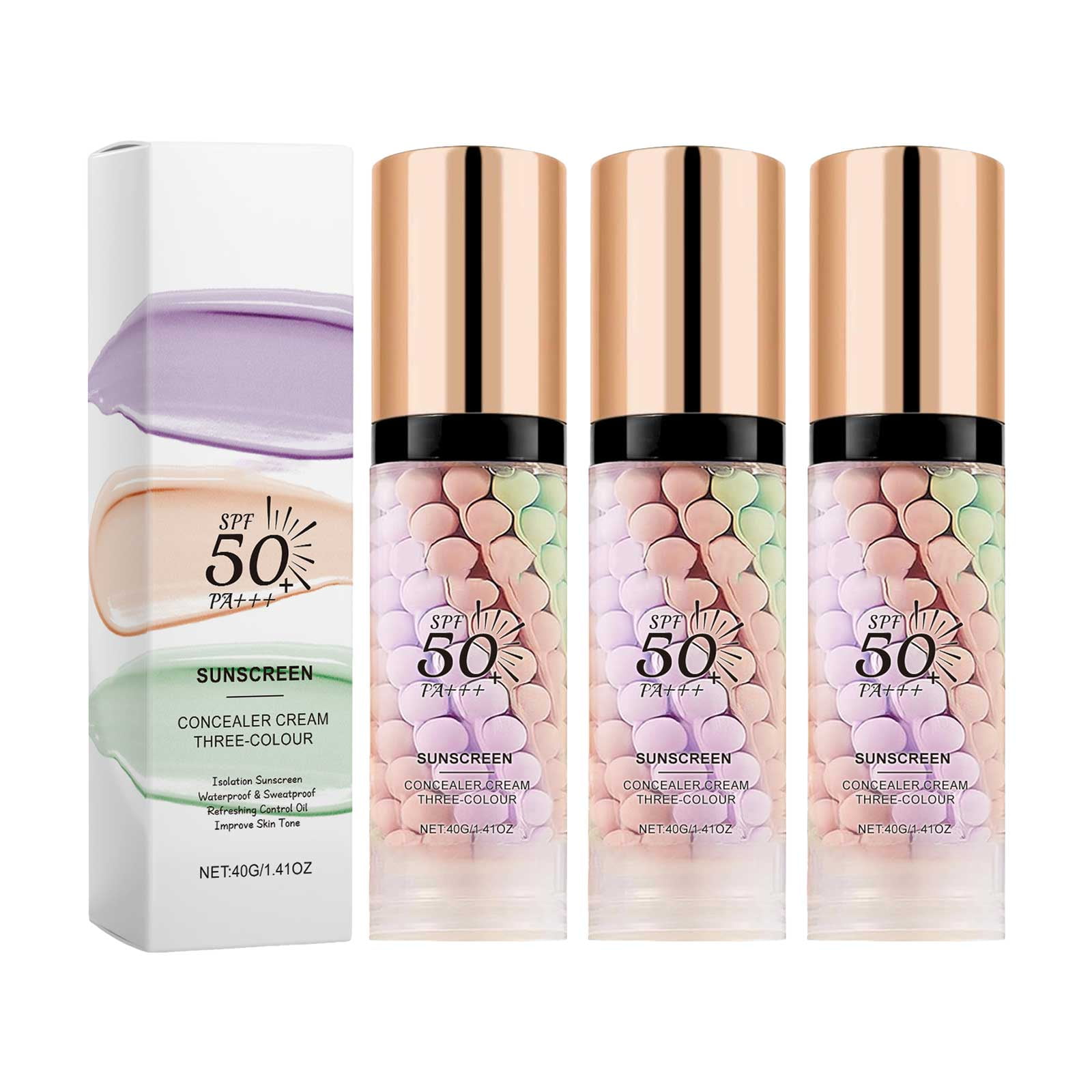 3-Color Sunscreen Color Corrector - Blur Imperfections - 86.7g ...