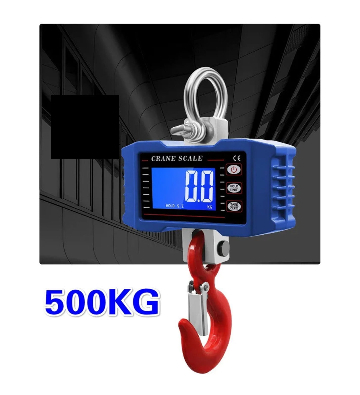 3 Color Wireless Digital Hook Scale 1000KG Crane Industrial Heavy Duty ...