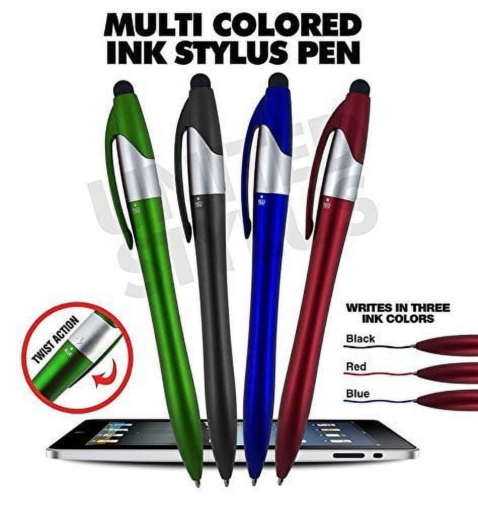 3 Color ink Ball Pens and Stylus for Universal Touch screen Devices ...