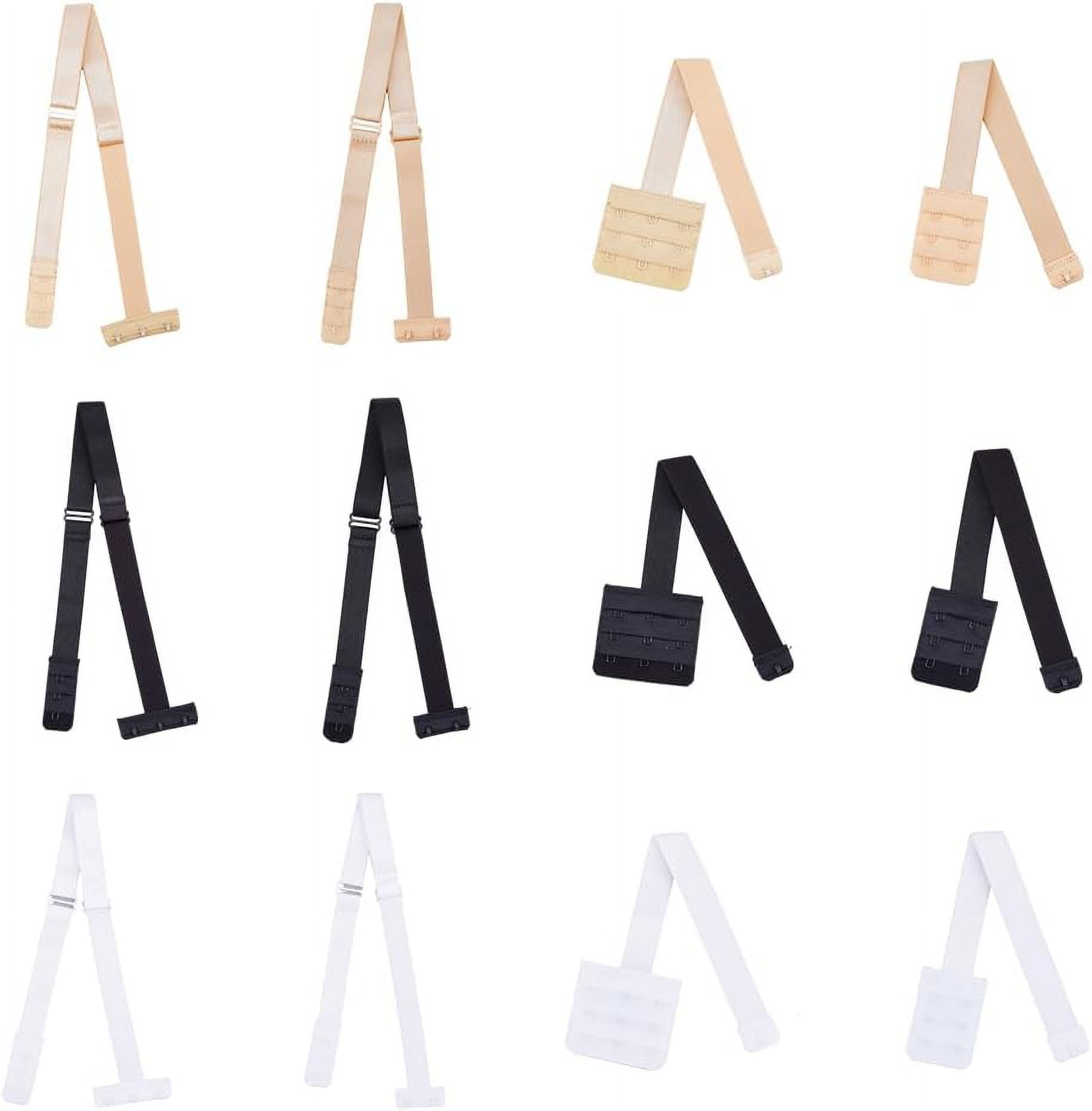 3 Colors 6 Sets Womens Low Back Bra Converter 2 Sizes Adjustable ...