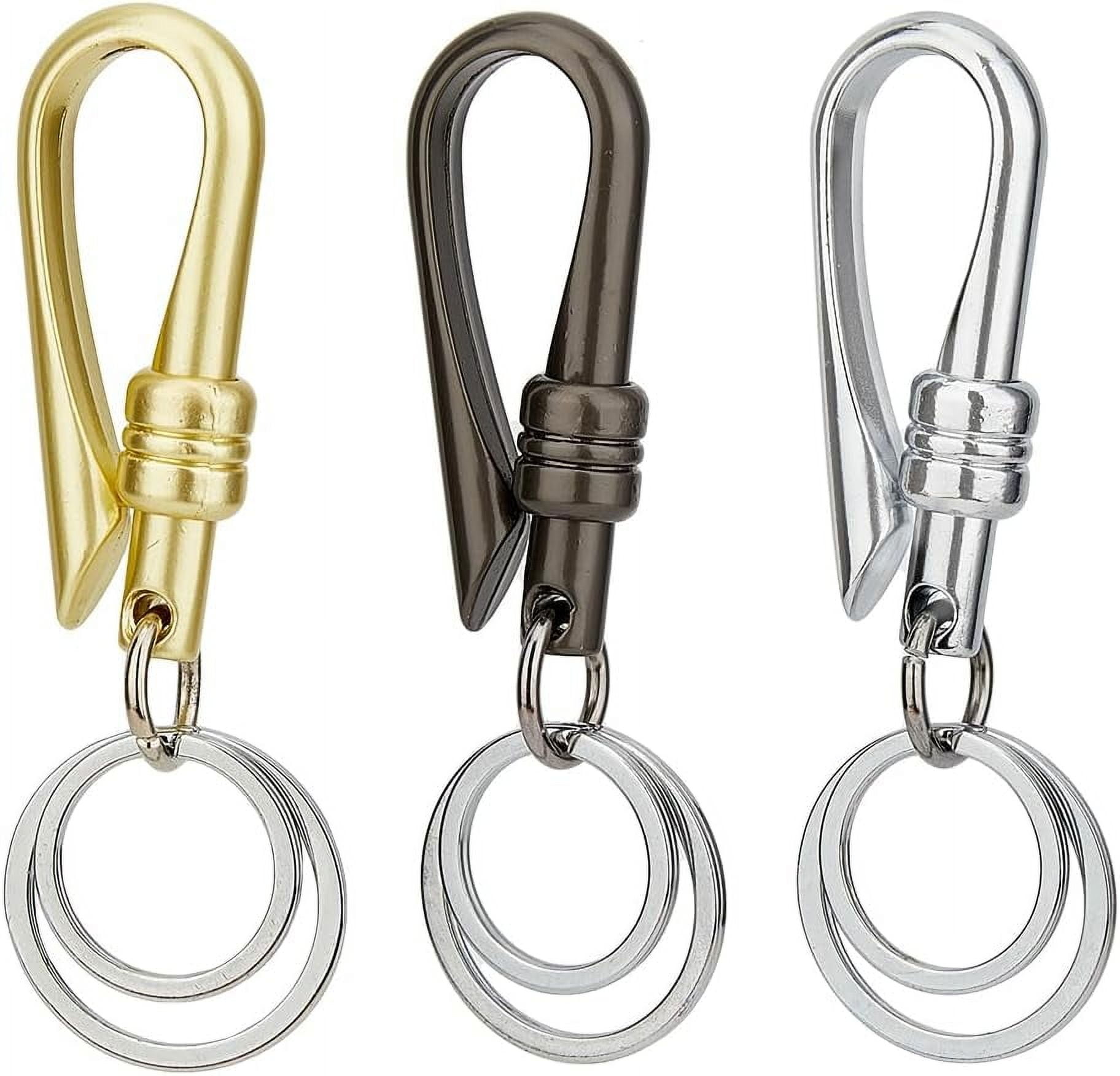 3 Colors Car Keychain Carabiner Clips Heavy Duty Belt Loop Car Key ...