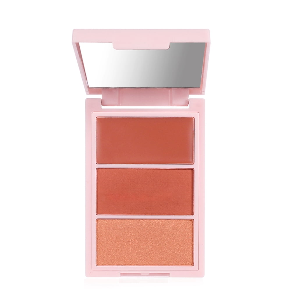3 Colors Cream and Powder Blush Palette Set for Women Enhancing Your ...