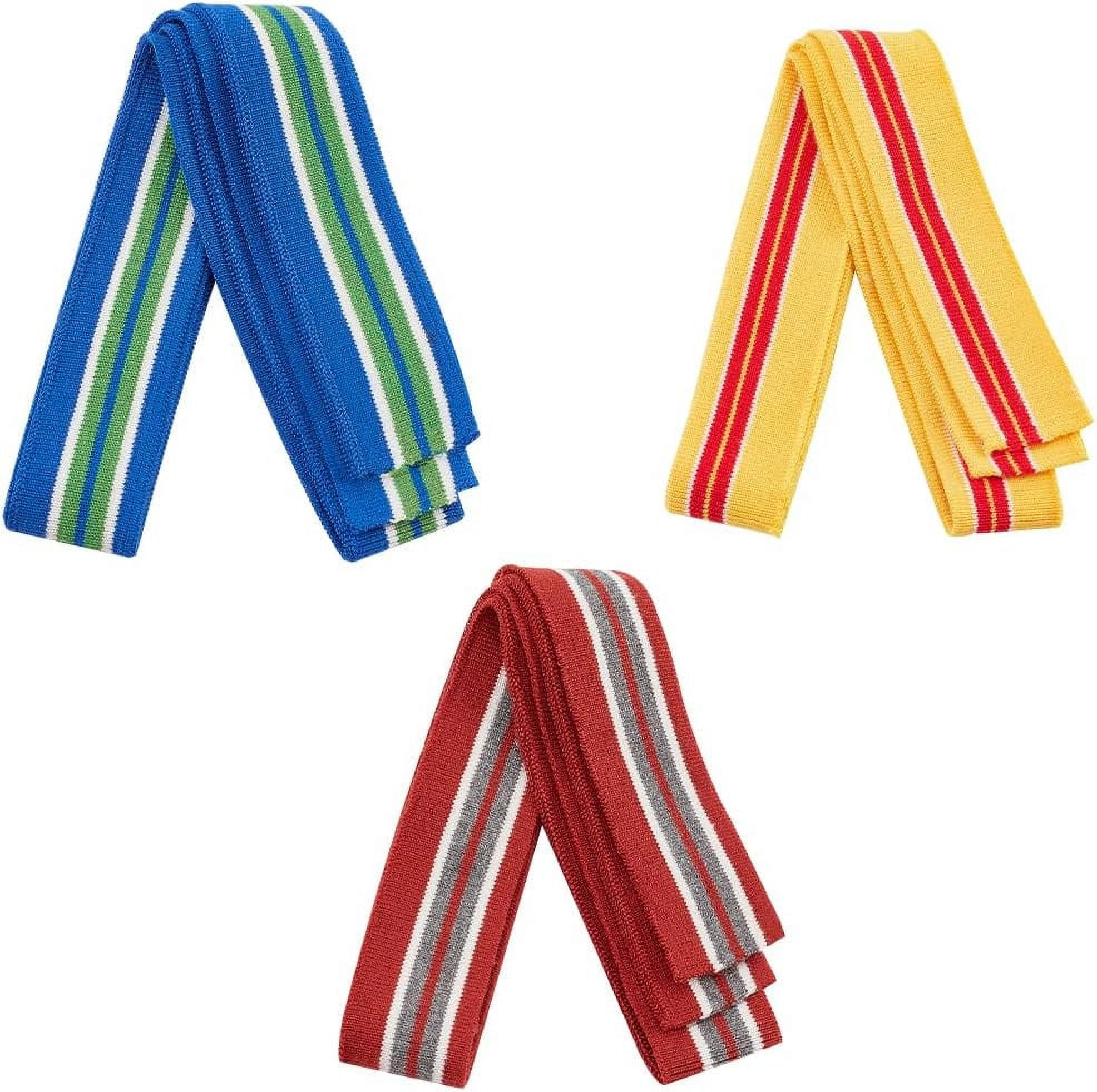 3 Colors Elastic Fiber Ribbing Fabric Mixed Color Knitted Trim Edge ...