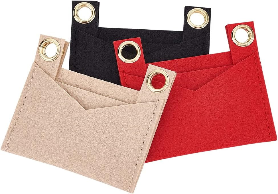 3 Colors Felt Handbag Insert Liner Mini Purse Insert Organizer Small ...