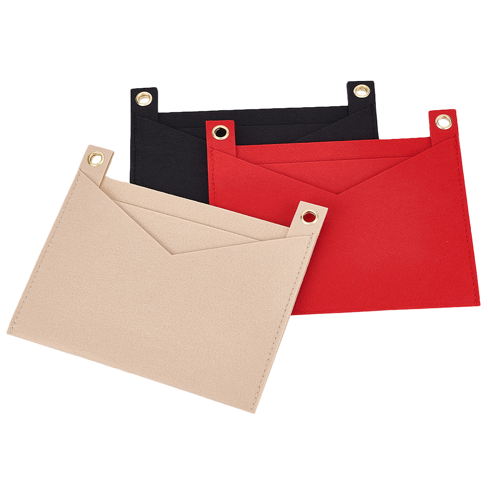 3 Colors Felt Handbag Insert Liner Purse Organizer Clutch Crossbody ...