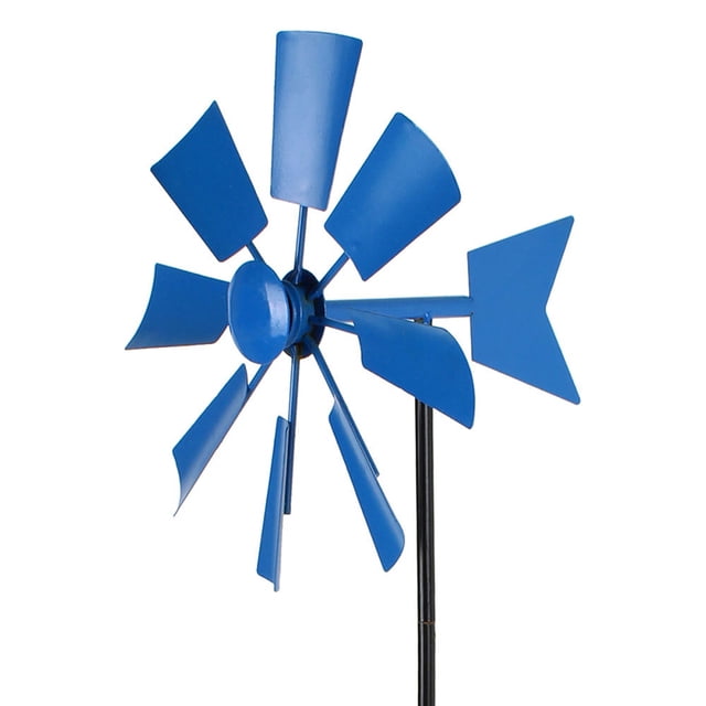 3 Colors Garden Pinwheels Iron Windmill Modern Outdoor Iron Lawn ...