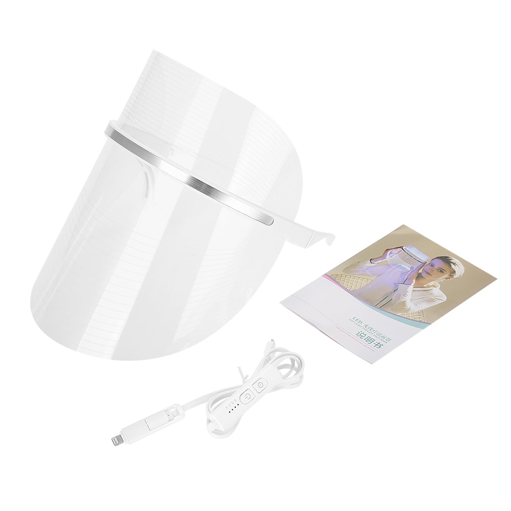 3 Colors LED Light Photon Face Mask Skin Rejuvenation Removal Facial ...