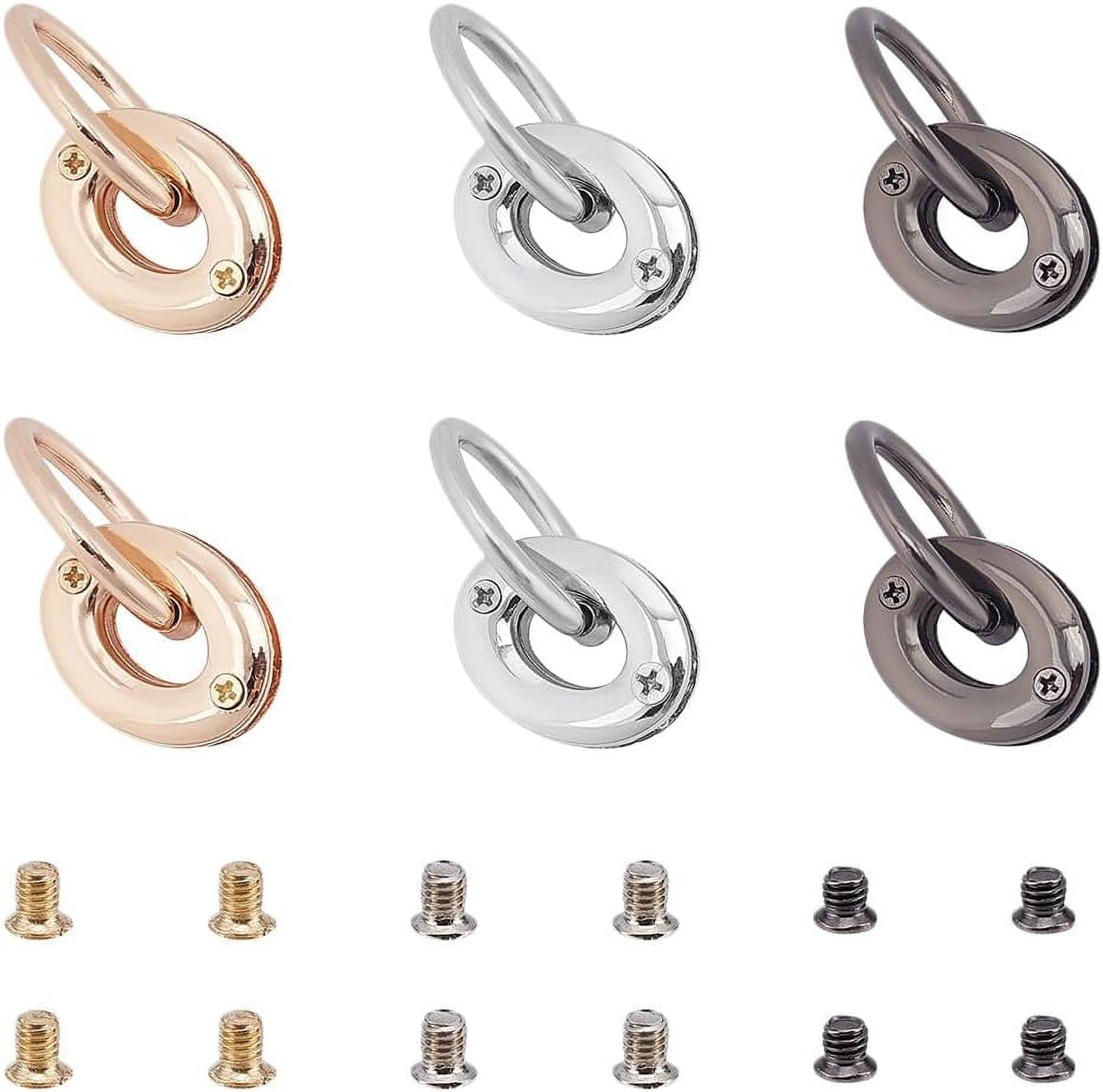 3 Colors Metal Grommets Buckles for Purse Bag Connective Clasp with ...