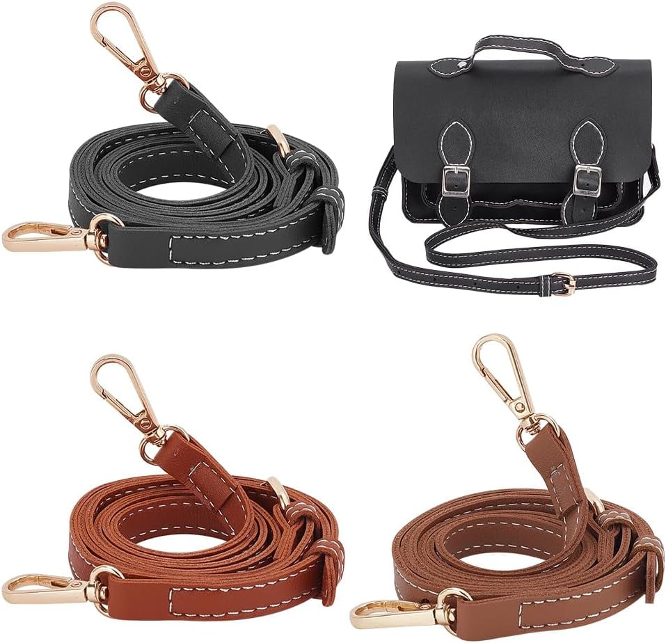 3 Colors PU Leather Adjustable Crossbody Bag Strap Shoulder Bag Strap ...