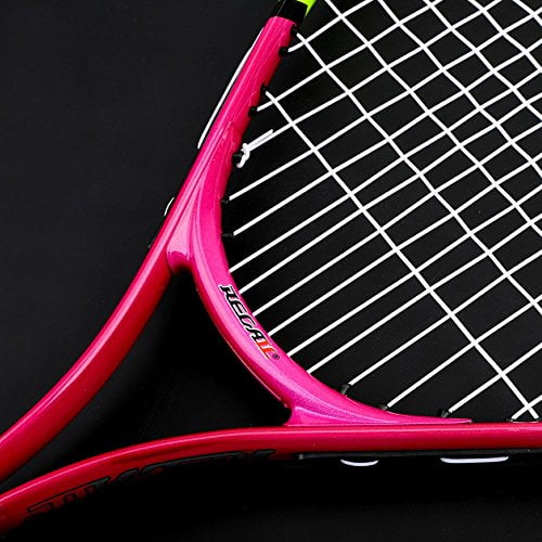 3 Colors Single Tennis Racket with Carry Bag Kids Training Practice ...