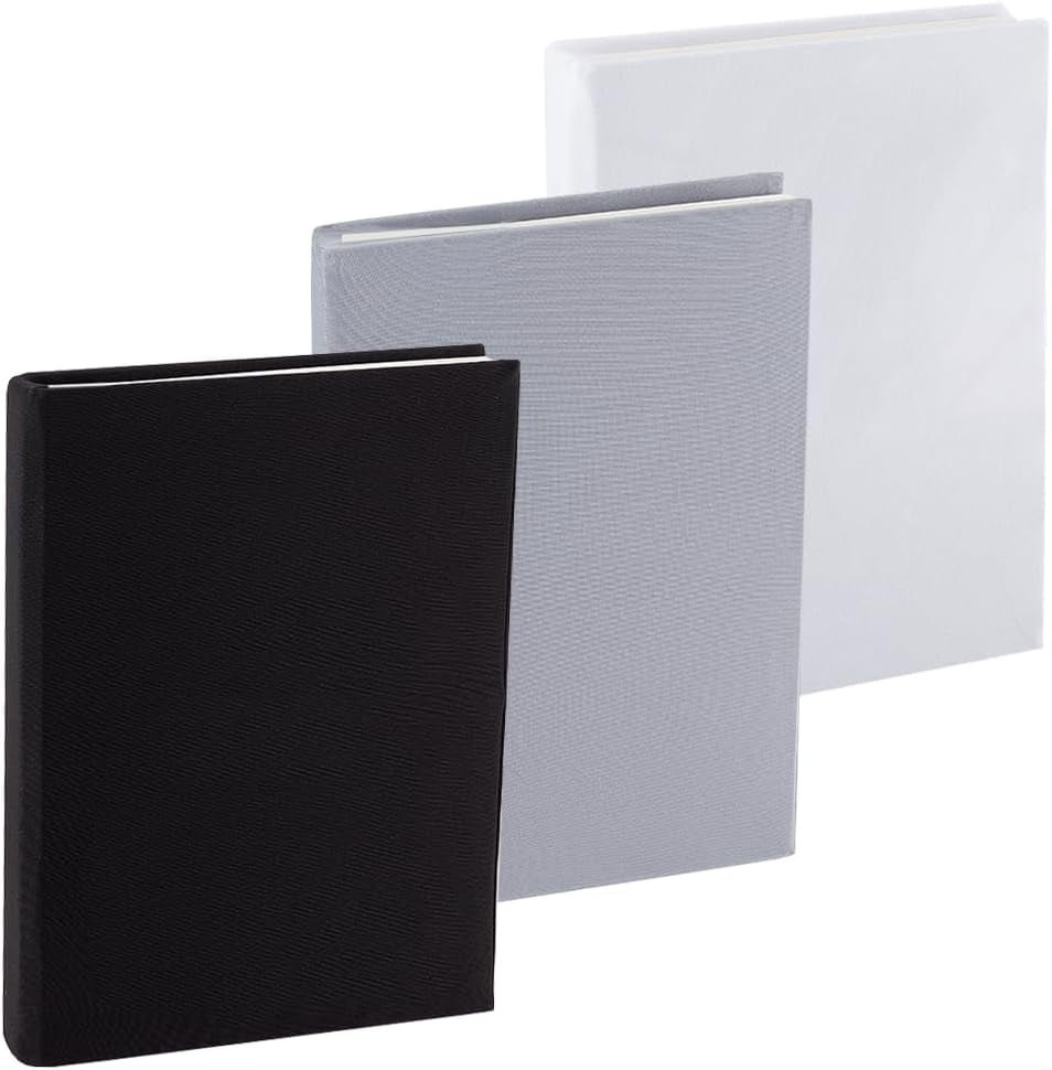 3 Colors Stretchable Book Cover Black White Grayish Purple Washable ...