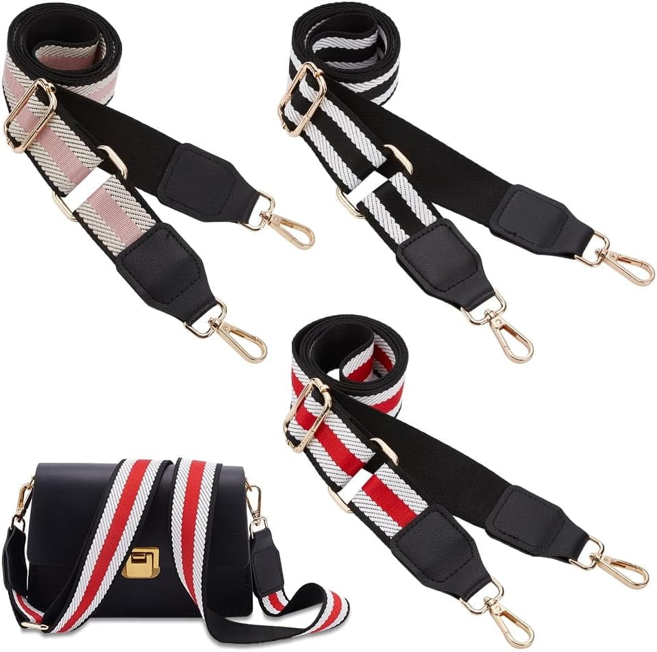 3 Colors Wide Purse Straps 55 Inch Adjustable Crossbody Straps ...
