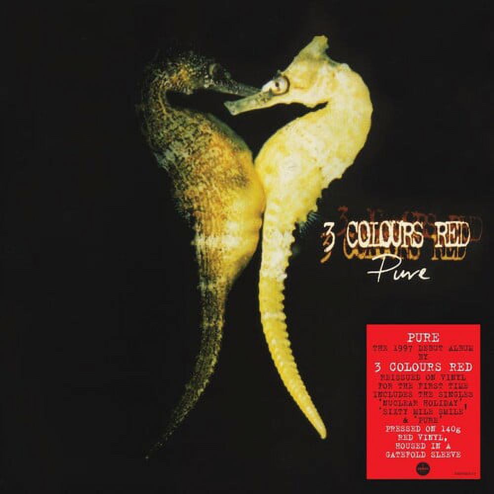 3 Colours Red - Pure [140-Gram Red Colored Vinyl] - Walmart.com