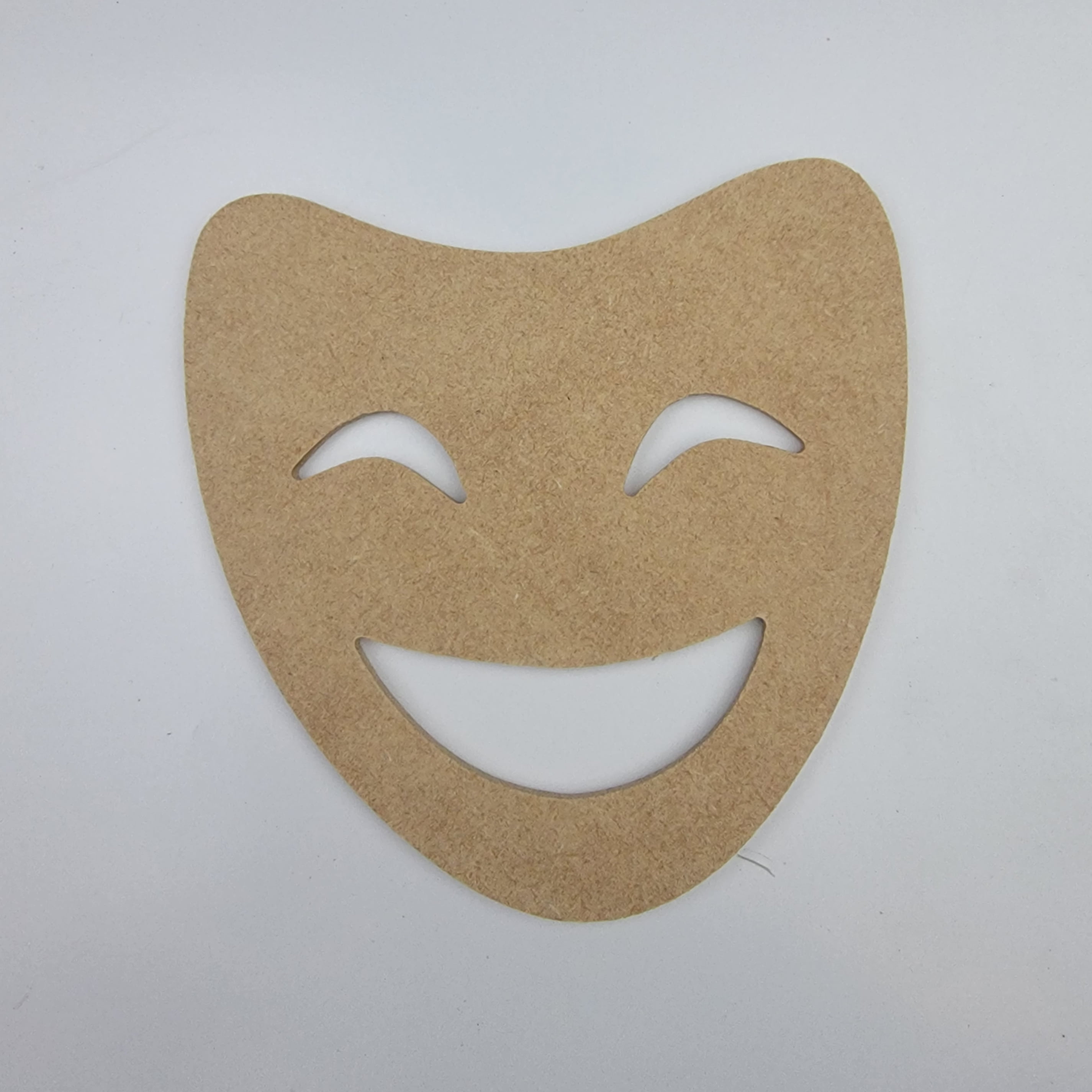 3" Comedy Theater Mask, Unfinished MDF Art Shape by Wooden Craft ...