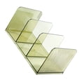 3-Compartment Acrylic Shelf Bookend, Space Saving Desk Organiser with ...