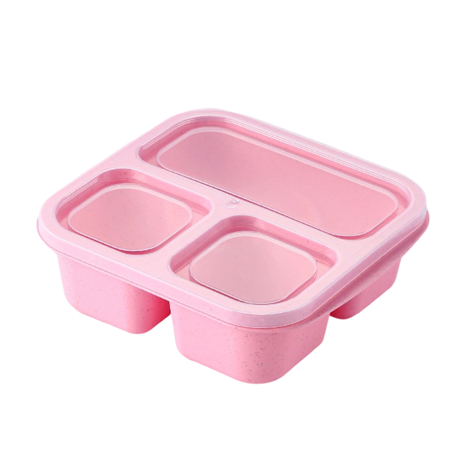 3-Compartment Bento Box Wheat Straw Meal Prep Container Reusable Snack ...