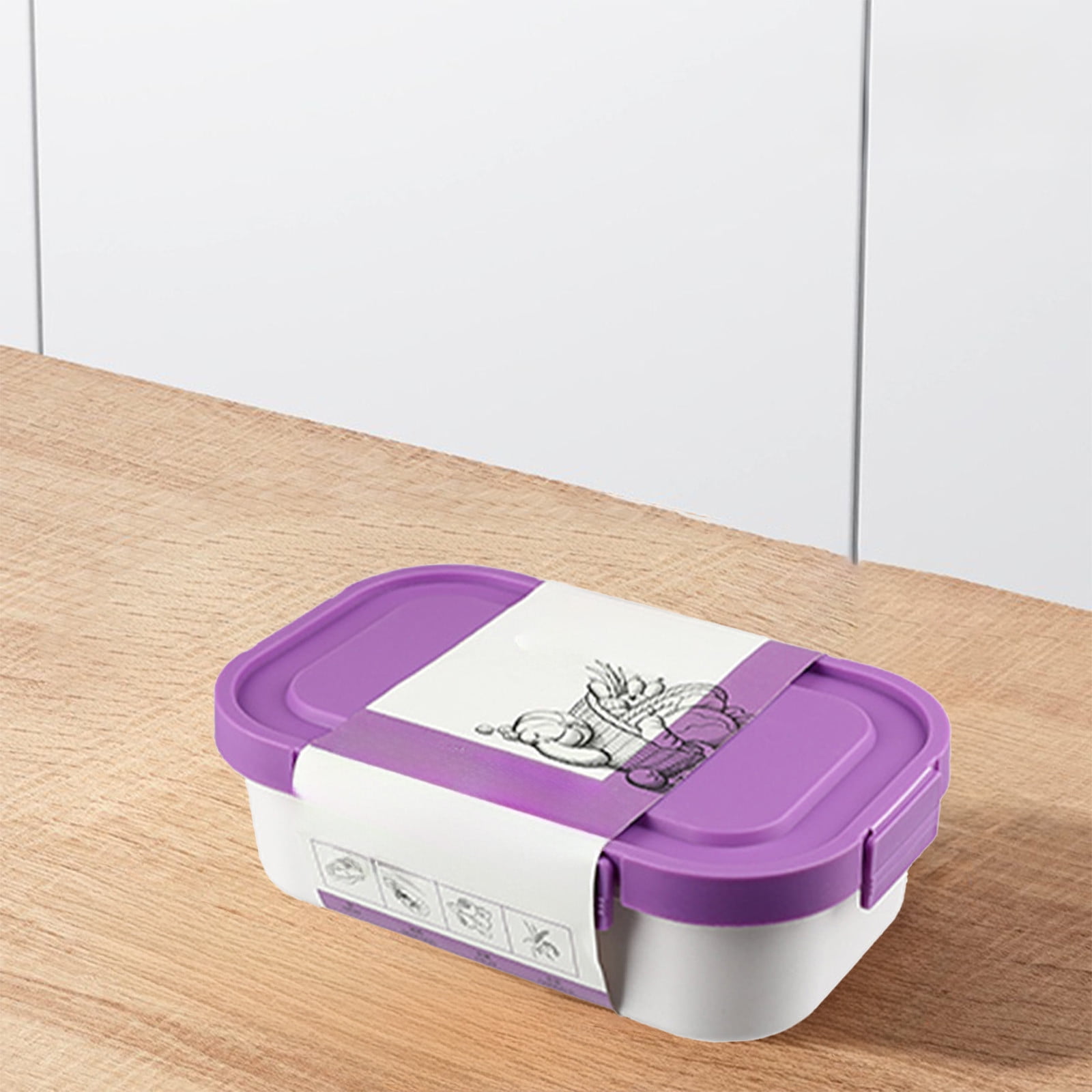3-Compartment Bento Lunch Box Container 1100ml - Leakproof Microwave ...