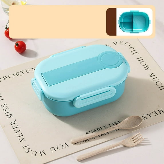 3 Compartment Bento Lunch Box Microwave Safe Divided Food Container ...
