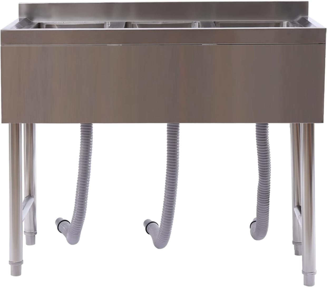 3 Compartment Commercial Sink NSF 304 Stainless Steel 3 Bay Utility ...