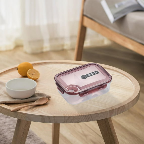 3 Compartment Meal Prep Container, Microwave Sealed Plastic Lunch Box ...