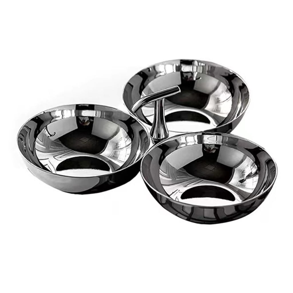 3 Compartment Platters Practical Snacks Tray Convenient Fruit Plate ...