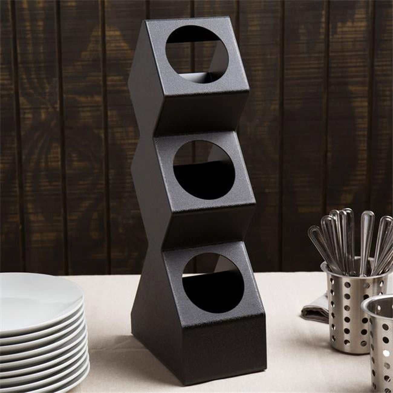 3 Compartment Vertical Spacesaver Cylinder Display - Black - Walmart.com