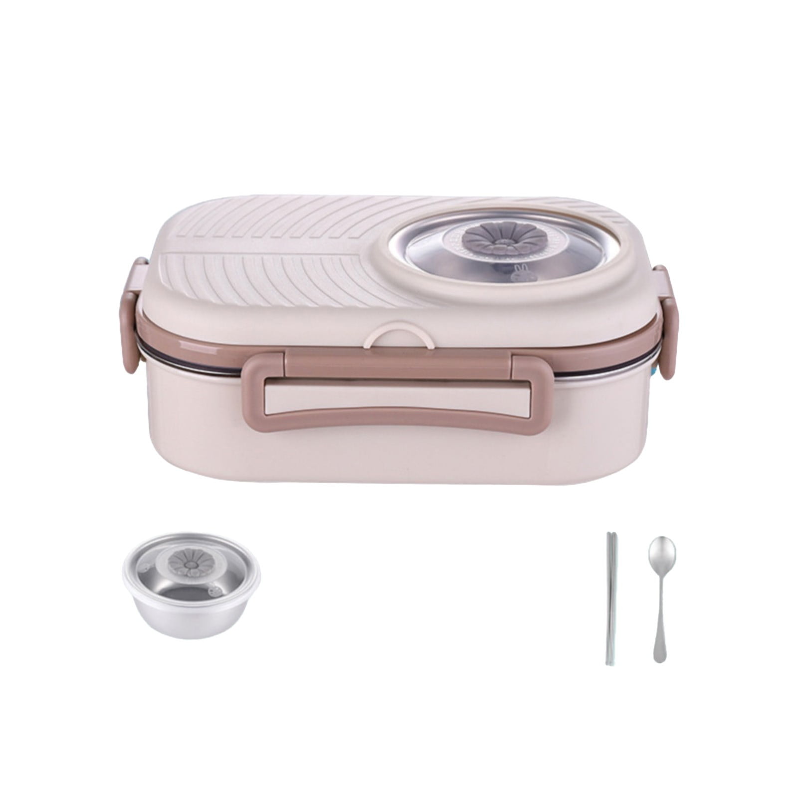 3 Compartments Bento Lunch box with Soup Bowl, Insulated Lunch Bag and ...