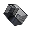 3 Compartments Desktop Pen Organiser Multpurpose Metal Pen Stand for ...
