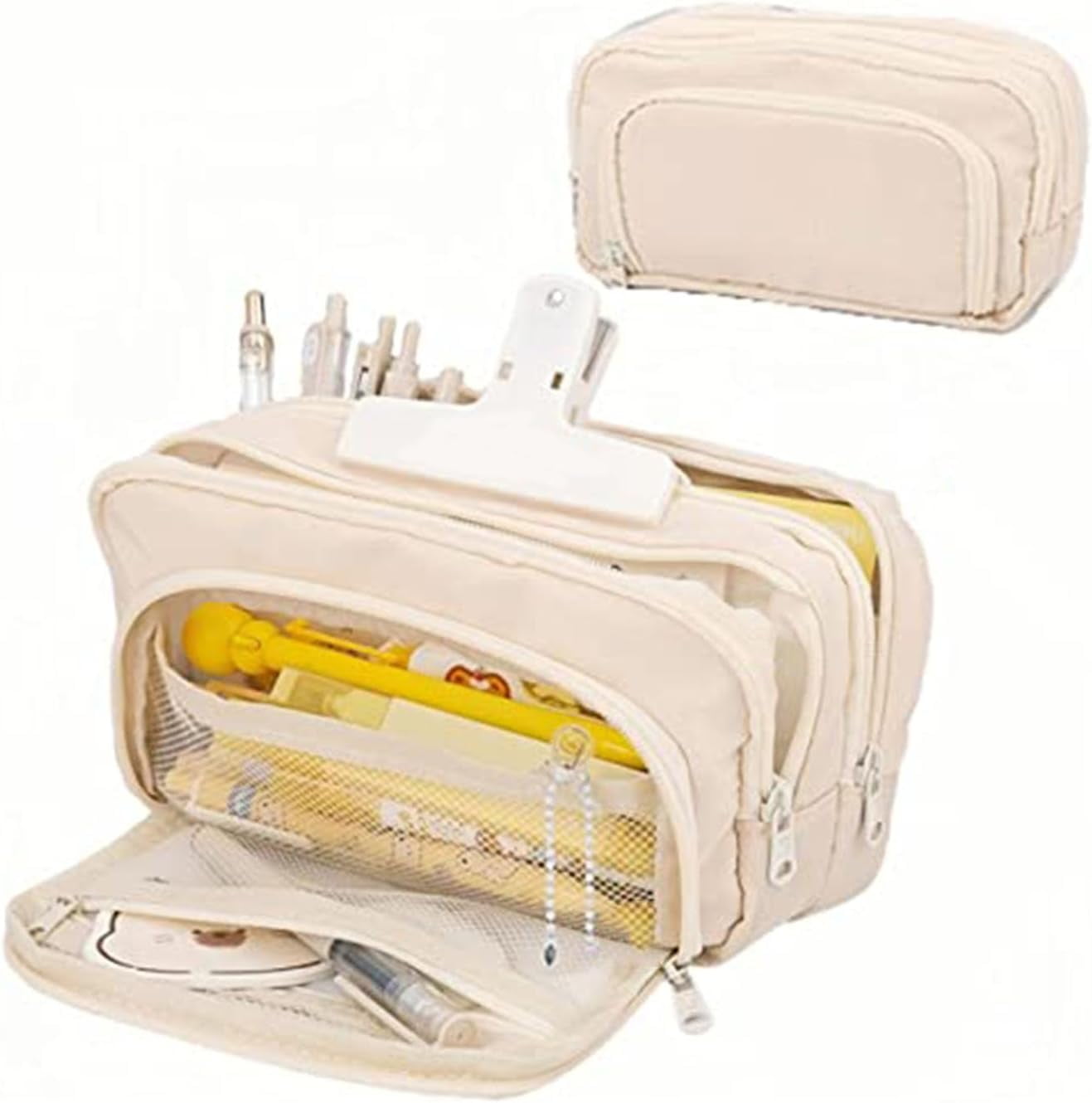 Canvas Pencil Case, Beige - Walmart.com