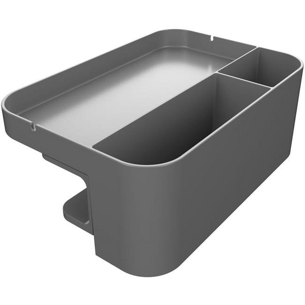 3 Compartments Standing Large Desk Organizer, Grey - Walmart.com