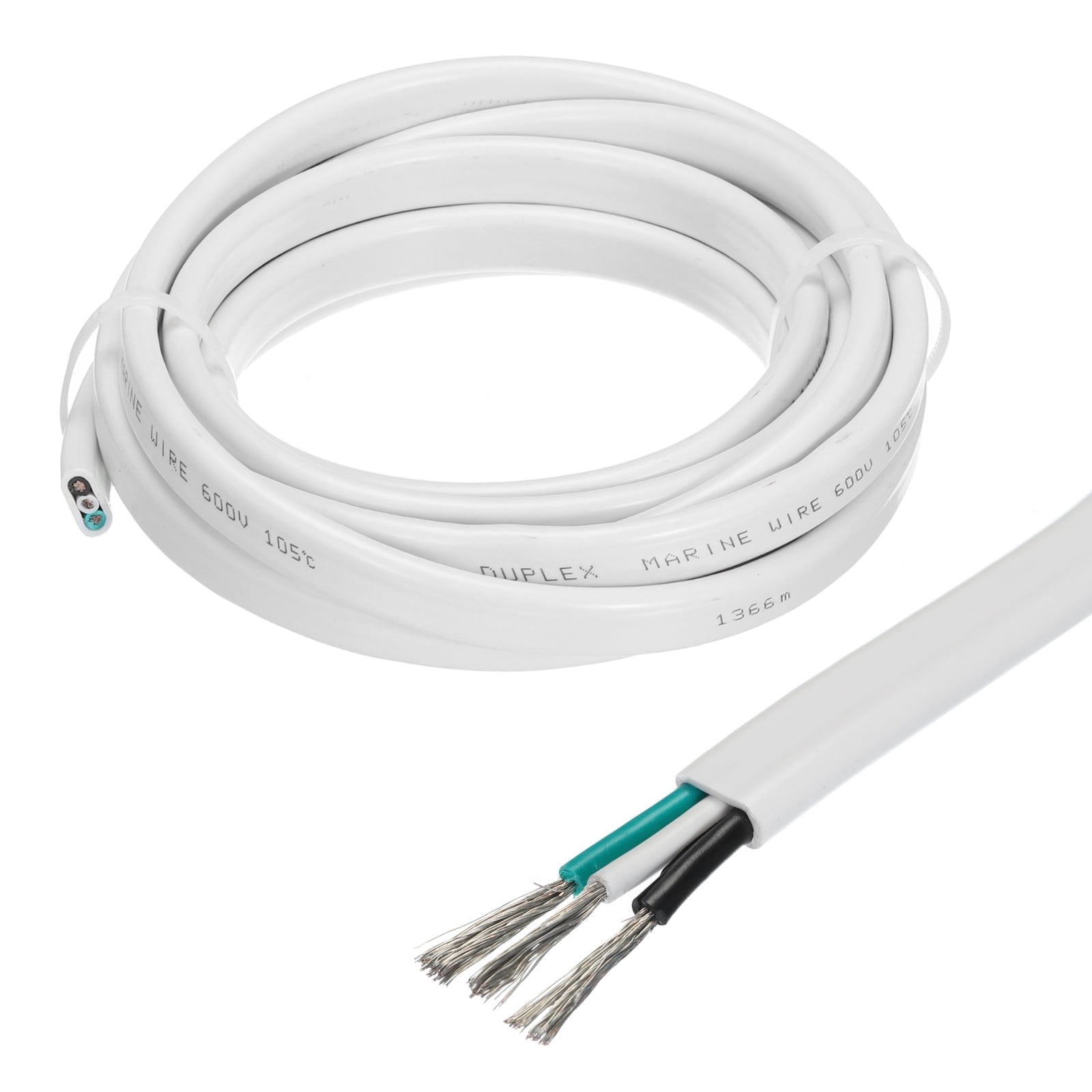 3 Core 14AWG Marine Wire 10 Ft Tinned Copper Insulated Boat Cable with ...