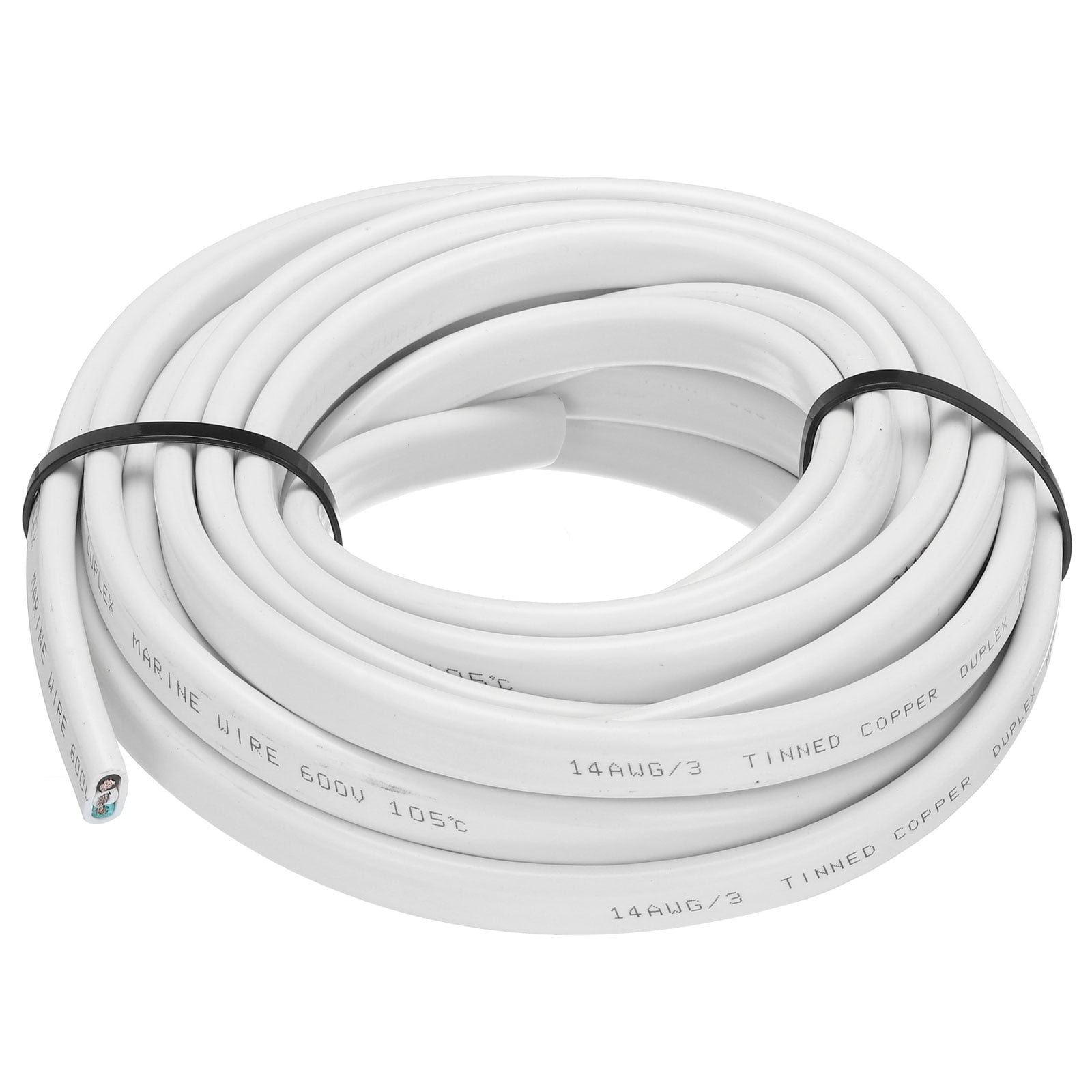 3 Core 14AWG Marine Wire 20 Ft Tinned Copper Insulated Boat Cable with ...