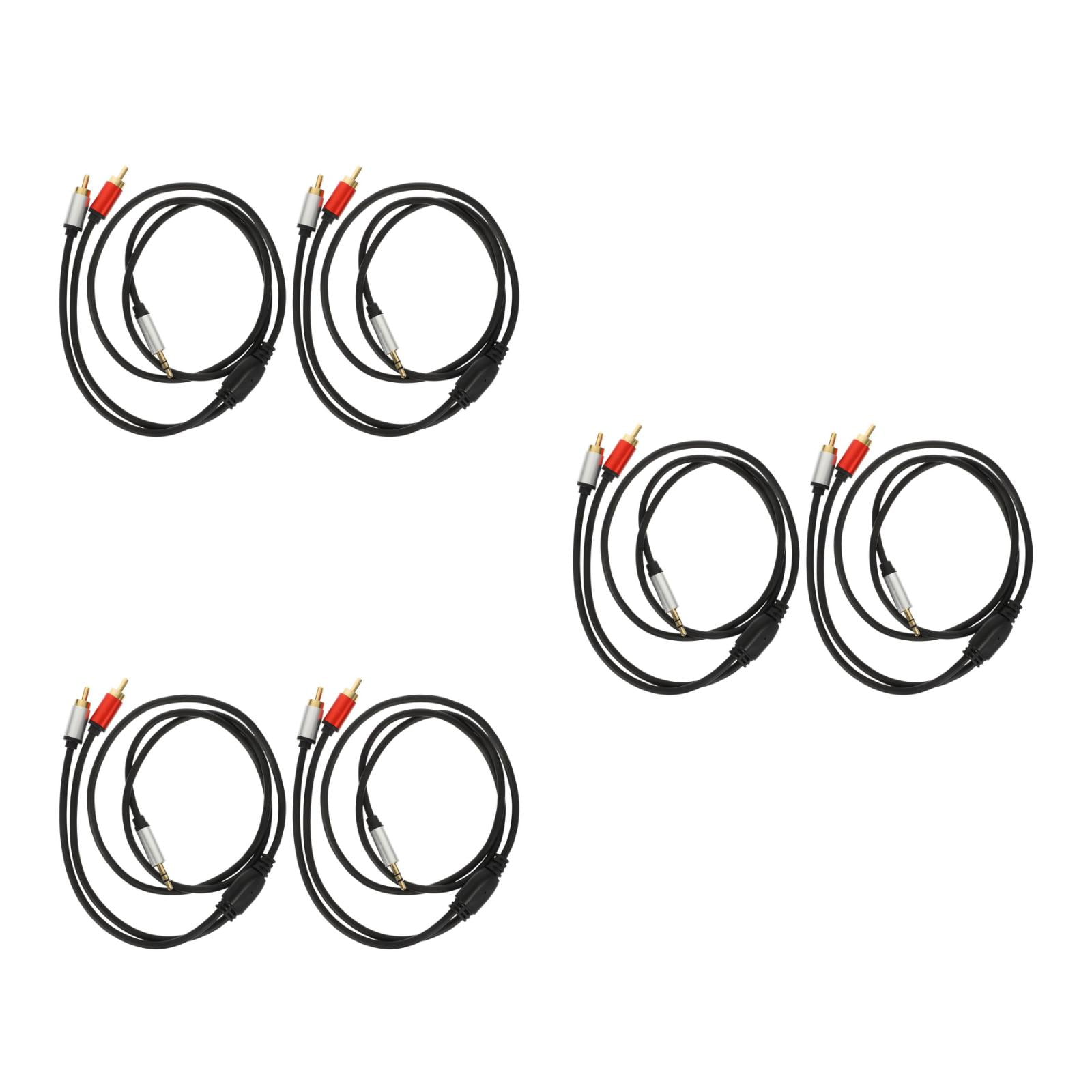 3 Count Audio Line Cable Av Jack 6 35mm Amplifier DVD - Walmart.com