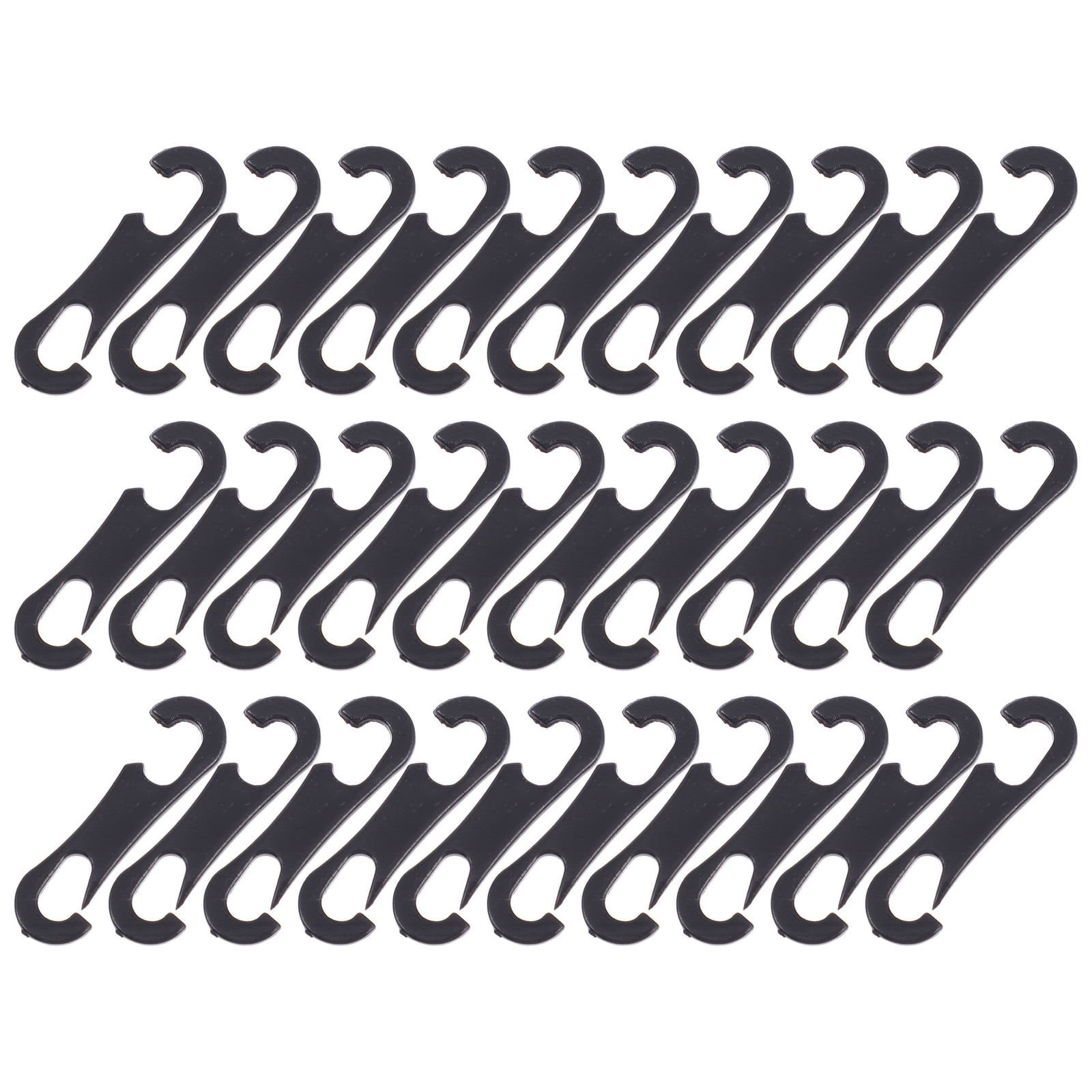 3 Count Auto Seat Cushion Hooks Car Accessories Fastener Buckle Neck ...