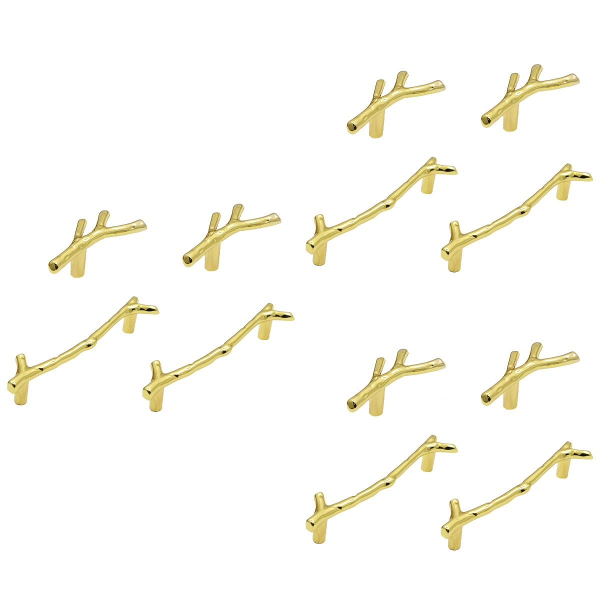 3 Count Backplate Kitchen Cabinet Knobs Tree Branch Handle Desk Drawer ...