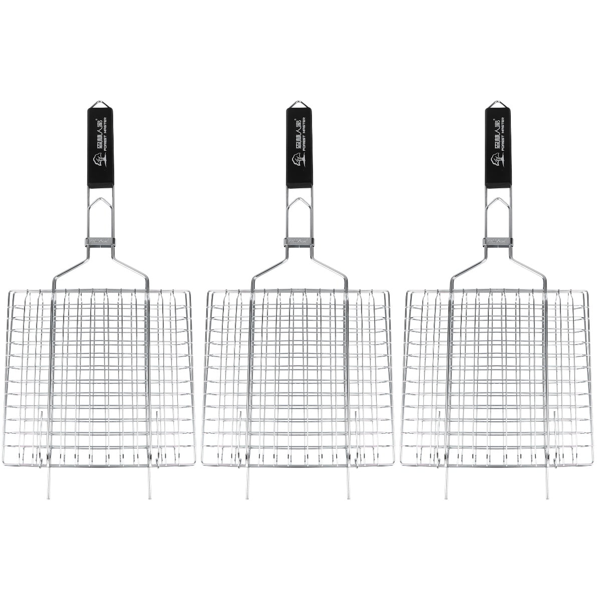 3 Count Barbecue Cage Small Turner Cages Grilling Accessory Outdoor BBQ ...