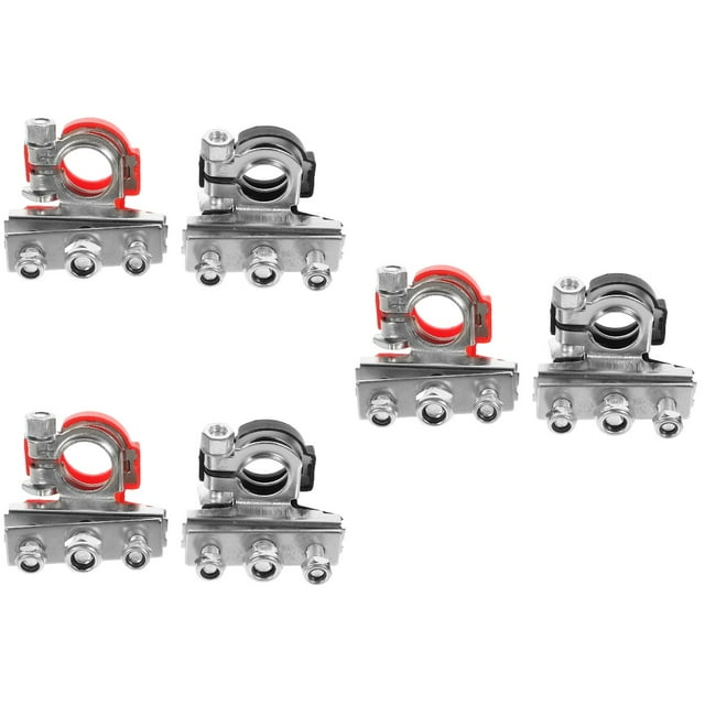 3 Count Battery Column Connector Battery Terminal Auto Battery Clamp ...