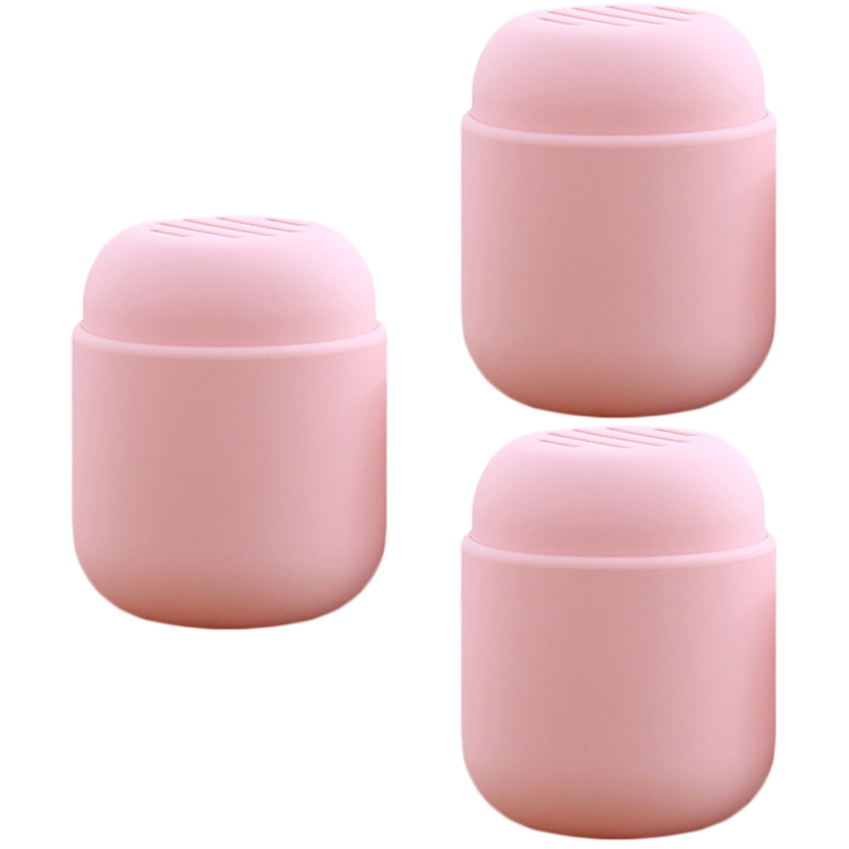 3 Count Beauty Sponge Puff Rack Tray Powder Storage Box Egg Puffs Pink ...
