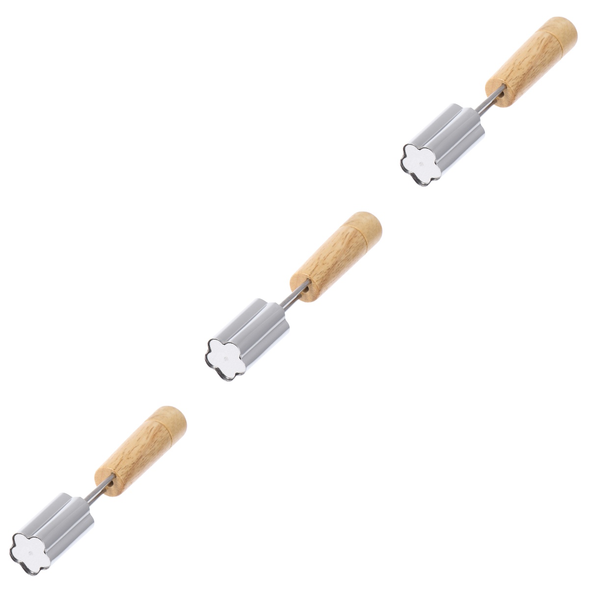 3 Count Biscuit Cutters for Baking Chocolate Molds Flower Shape ...