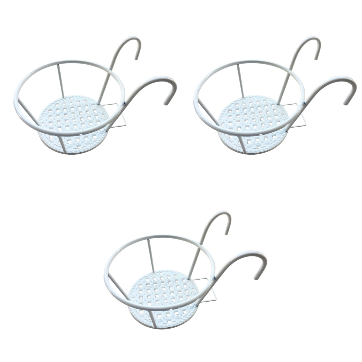 3 Count Bracket for Hanging Baskets Rail Basket Flowerpot Bracket ...