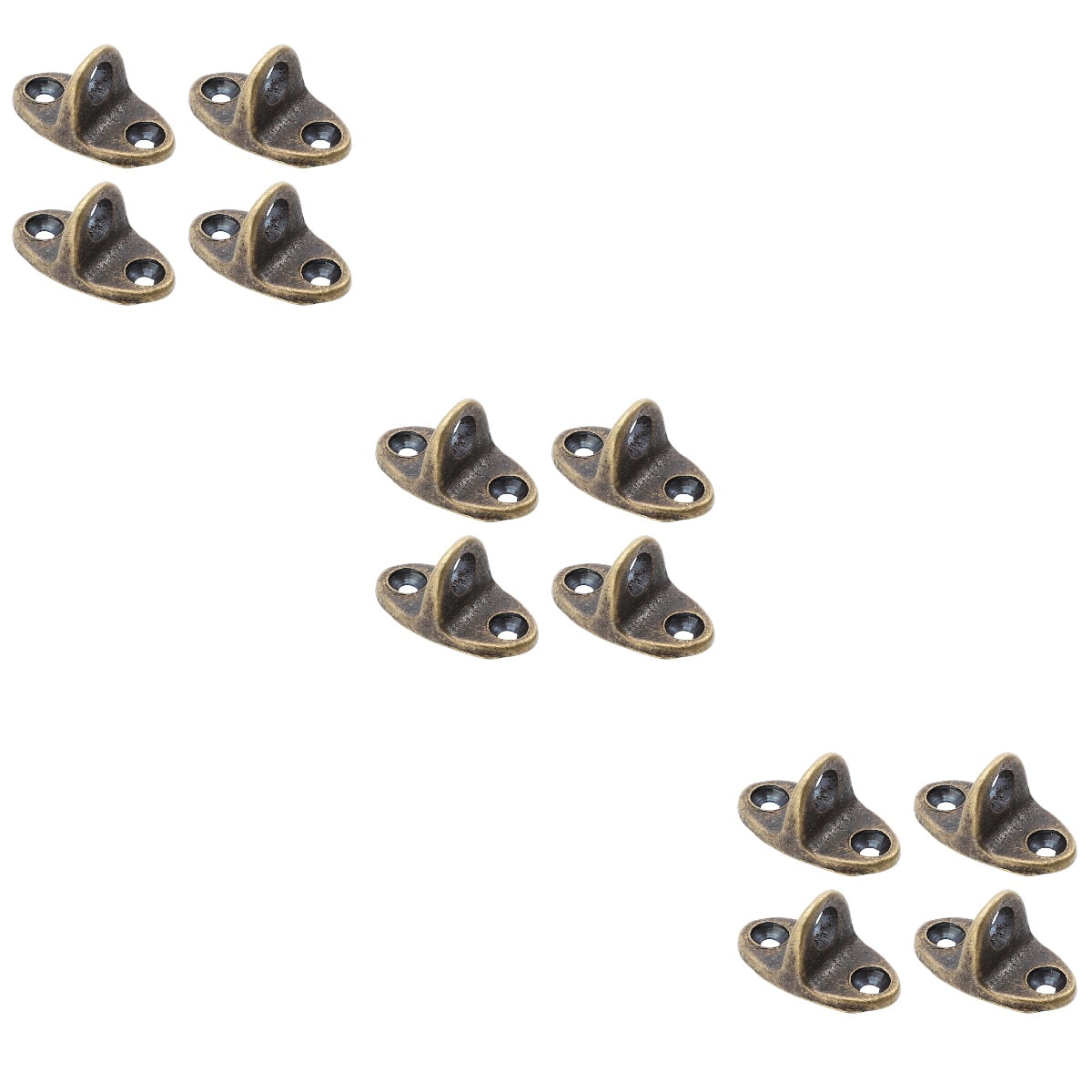 3 Count Brass Hook Eyes Latches Windproof Hook Base Vintage Hook Base 3 ...