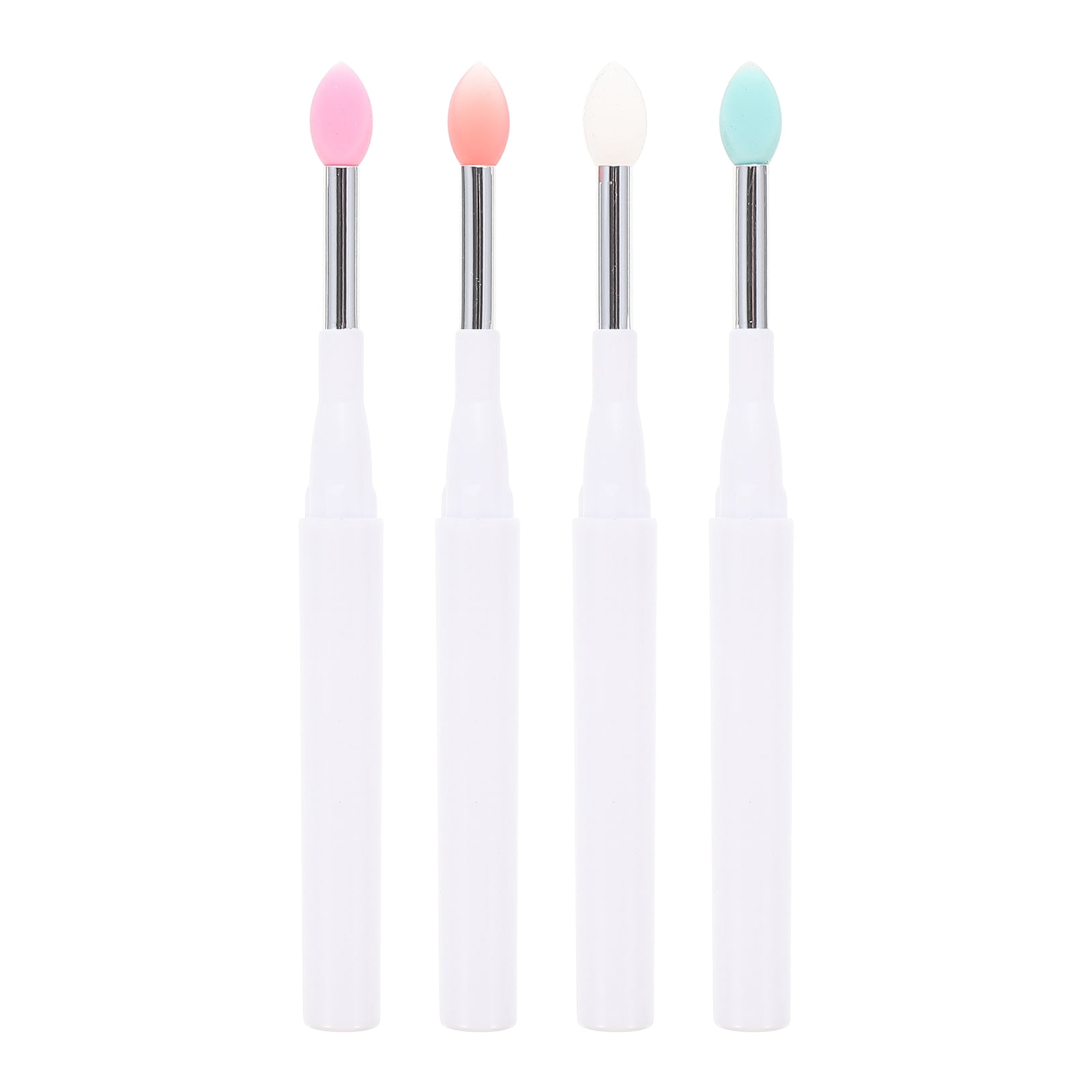 3 Count Brow Silicone Lip Brush with Lid Makeup Kit Women's 11.4x1cm ...