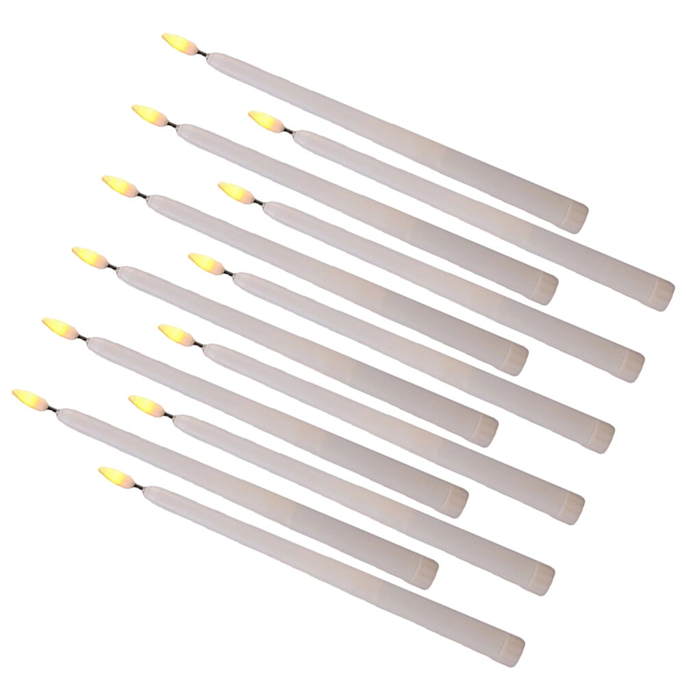 3 Count Canary Wicker Nest Long Stick Candle Lights Flameless Candles ...